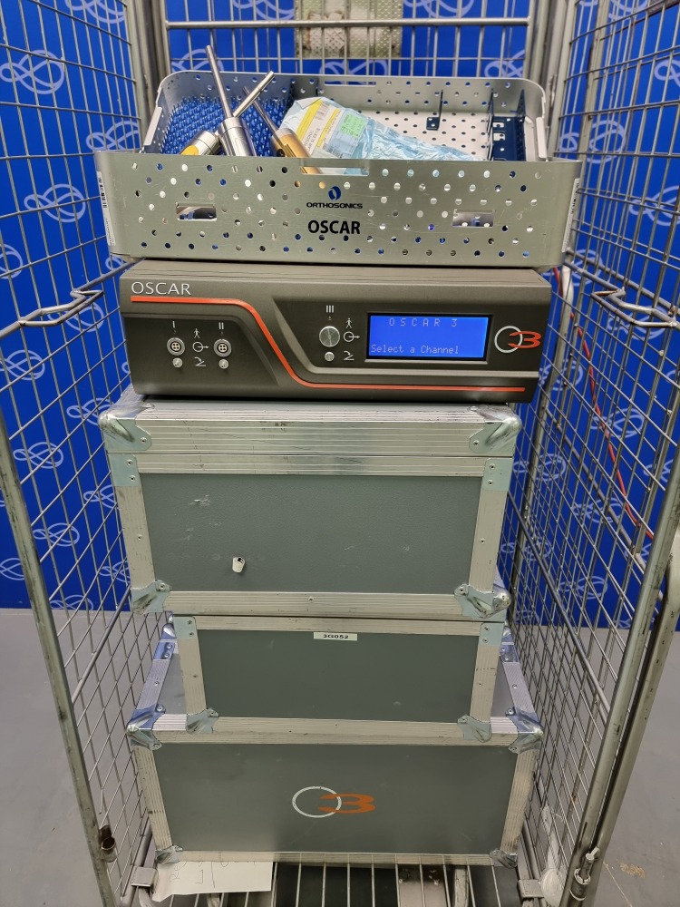 2 x Oscar 3 Ultrasonic Generator with Four Handpieces in Five Flight Cases