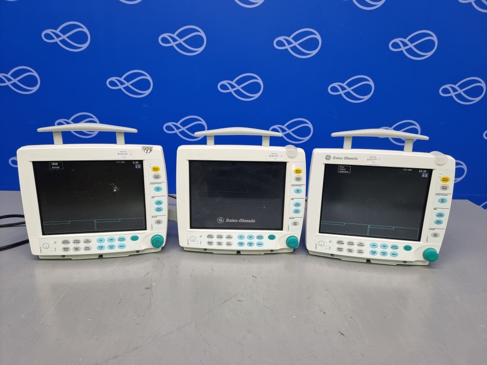 3 x Datex-Ohmeda F-FM-00 Patient Monitors