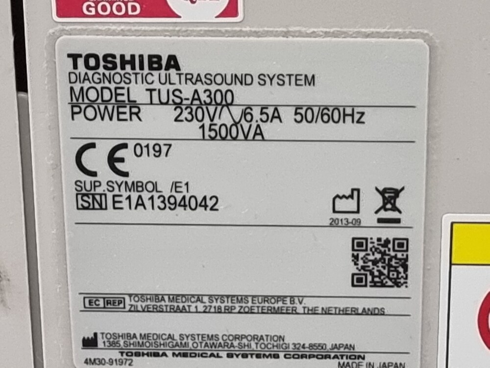 Toshiba Aplio 300 Ultrasound System