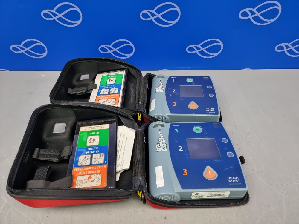 2 x Philips Heartstart FR2 Defibrillators