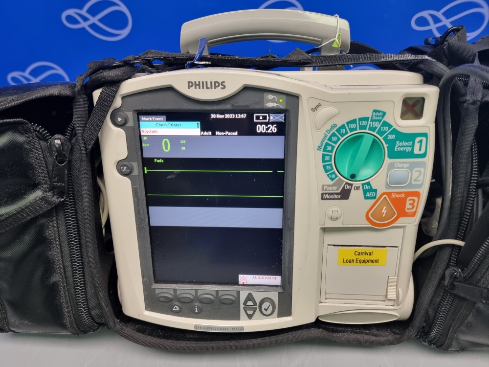 Philips Heartstart MRx Defibrillator With Pacing In Carry Case