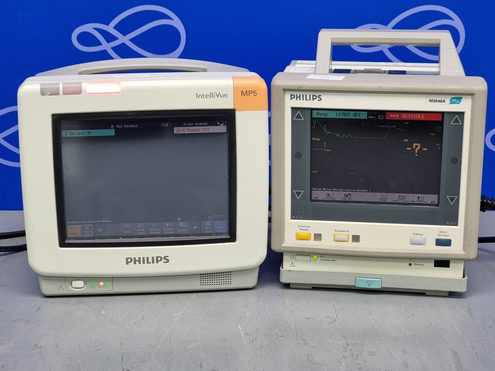 Philips M3046A Patient Monitor and Philips Intellivue MP5 Patient Monitor