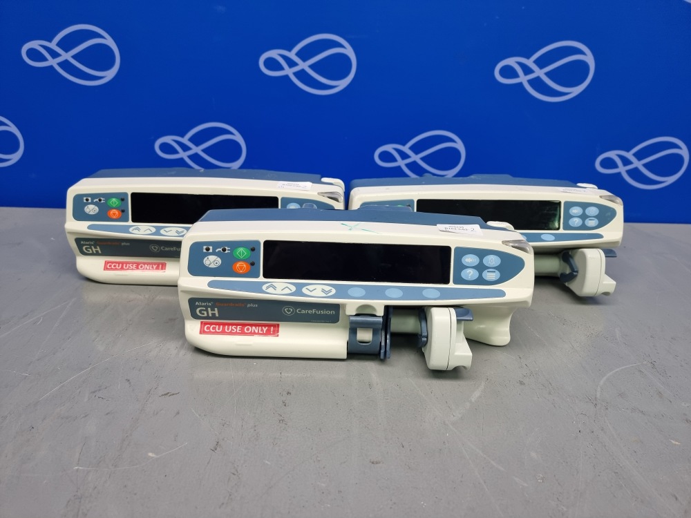 3 x Alaris GH Guardrails Plus Syringe Pumps