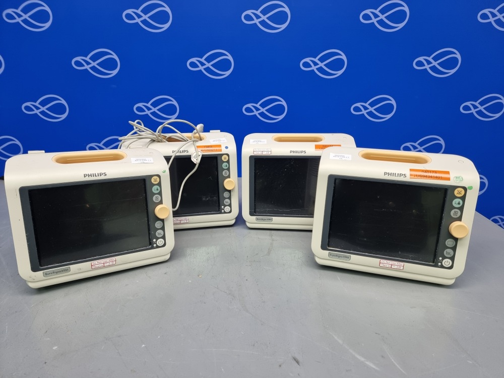 4 x Philips SureSigns VM4 Patient Monitors