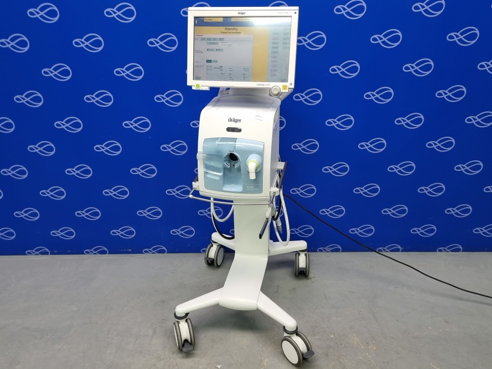 Draeger Evita Infinity V500 Ventilator on Stand