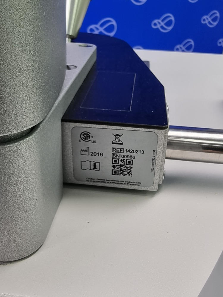 Haag Streit Bern BQ900 LED Powered Slit Lamp on Table