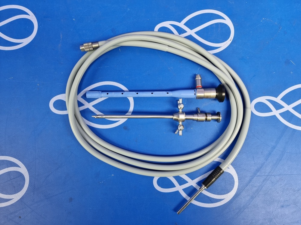 Aesculap PE505A 30 Degree Rigid Scope with Atlantec Trochar and Fibre ...