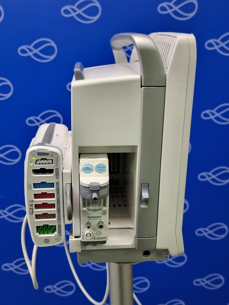 GE Carescape B650 Patient Monitor on Rollstand