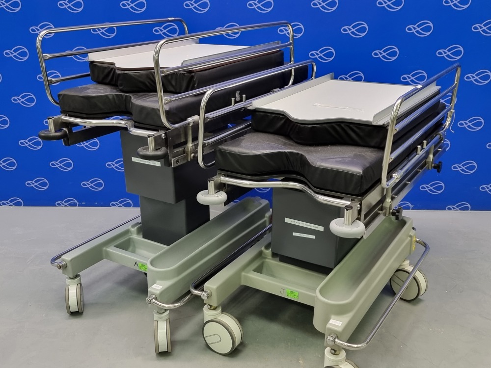 2 x Anetic Aid QA2 Patient Transfer Trolleys