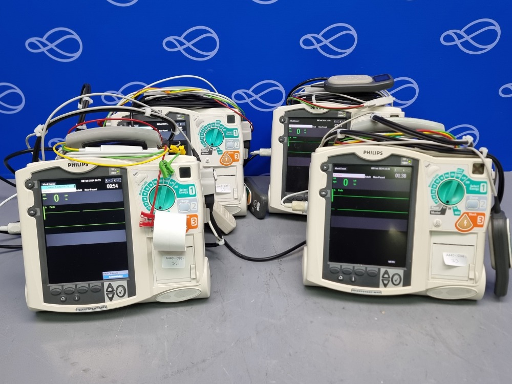 4 x Philips Heartstart MRx Defibrillator-2 with Pacer