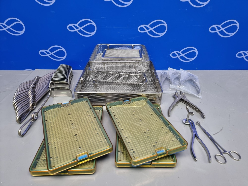 Various Sterilisation Trays and Various Surgical Instruments