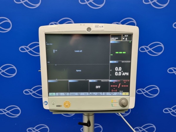 GE Carescape B650 Patient Monitor on Rollstand