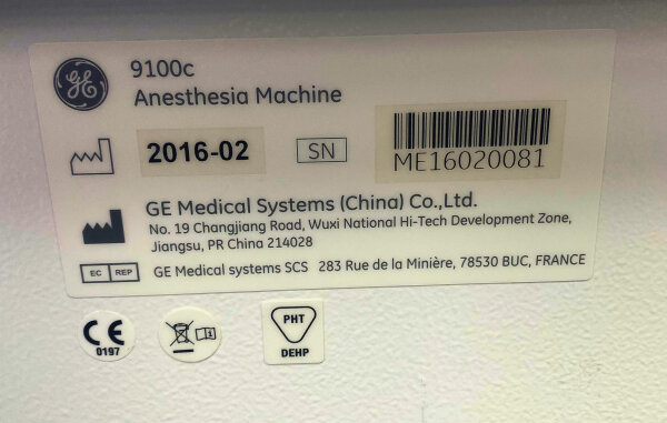 Datex-Ohmeda 9100c Anaesthetic Machine