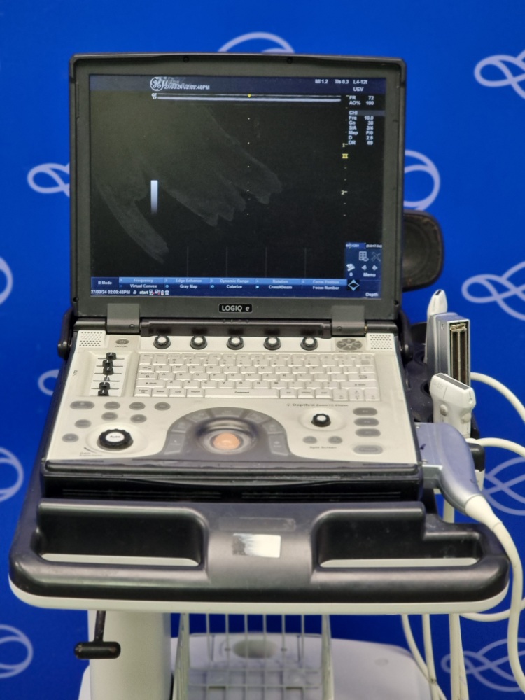 GE Logiq E Ultrasound System on Cart