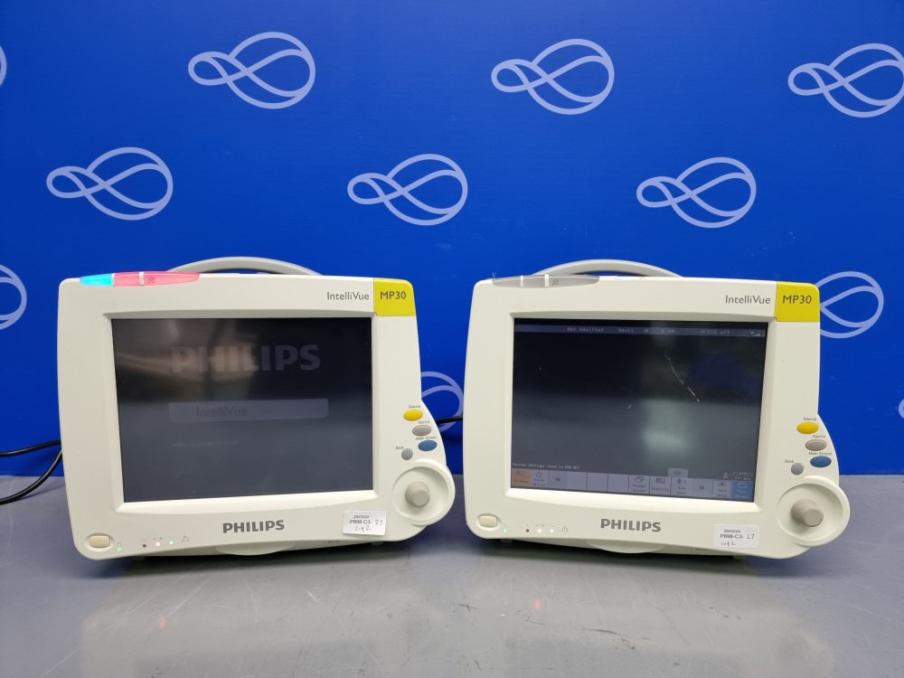 2 x Philips Intellivue MP30 Patient Monitors