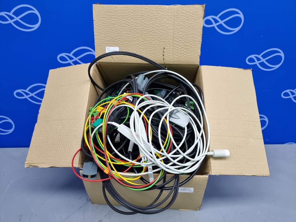 2 x Philips Defibrillator ECG Leads and Quantity of Therapy Cables