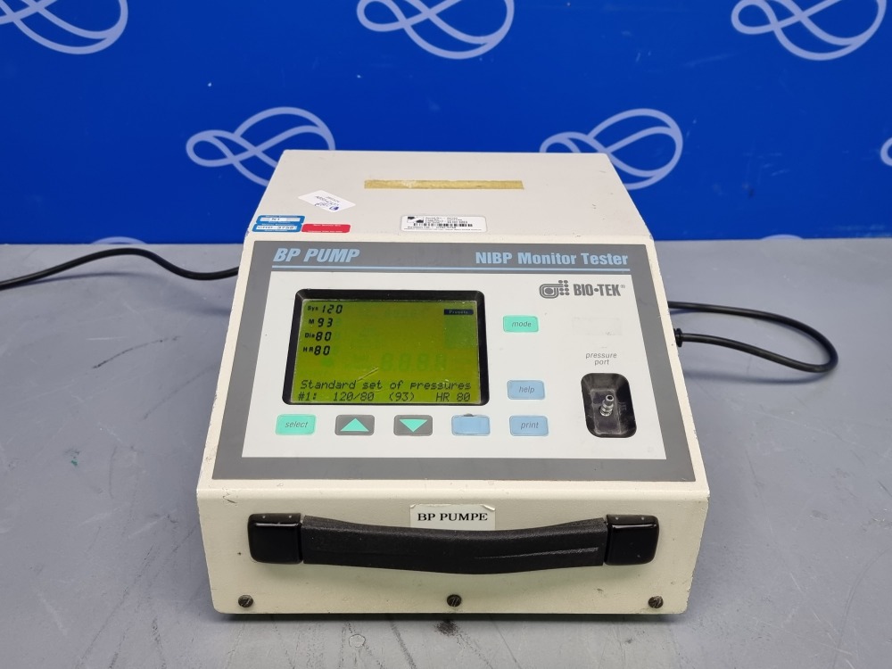 Bio-Tek BP Pump NIBP Monitor Tester