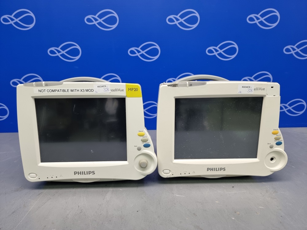 2 x Philips IntelliVue MP20 Patient Monitor