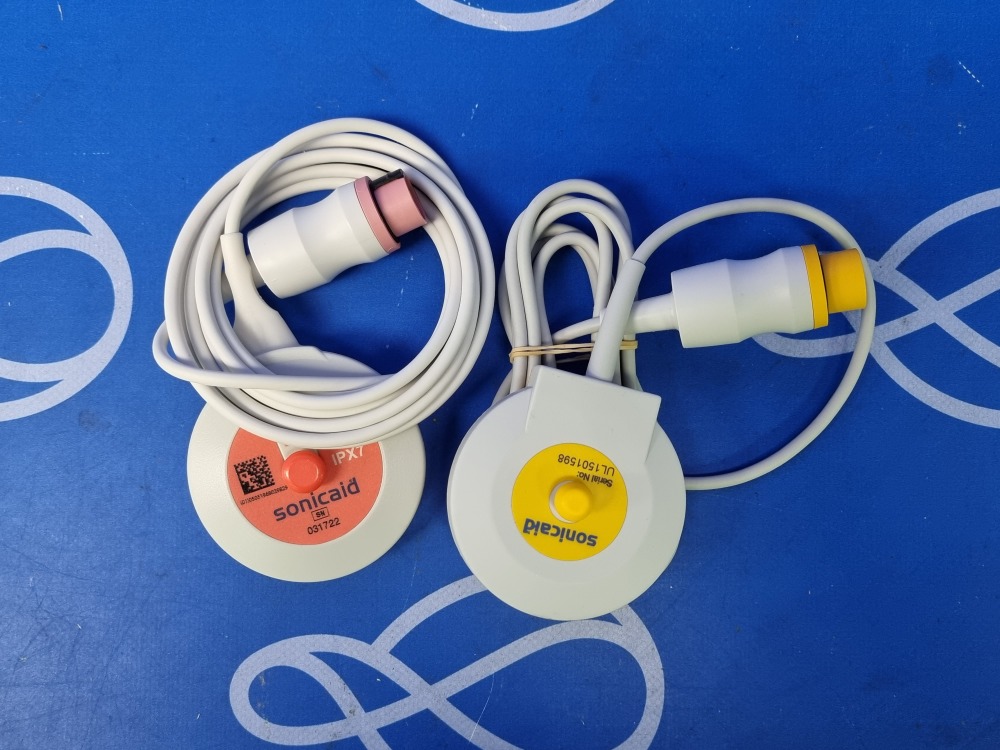 2 x Sonicaid Fetal Monitor Transducer