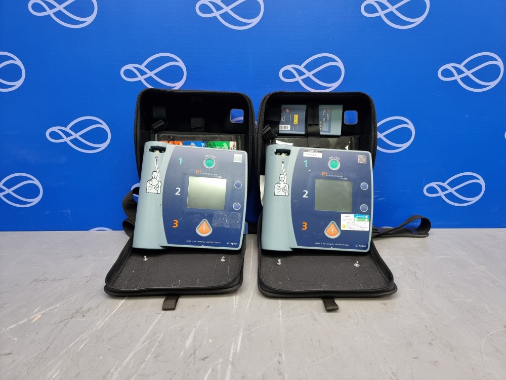 2 x Agilent Heartstream FR2 Defibrillators