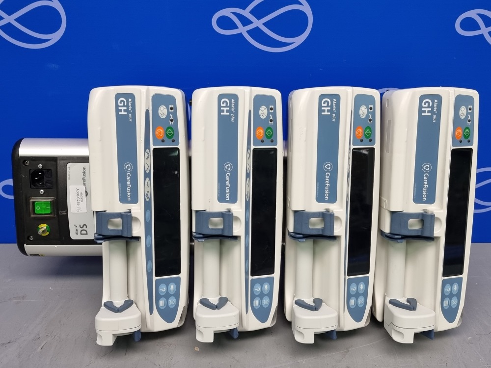 4 x Alaris Plus GH Syringe Driver on Alaris Docking Station