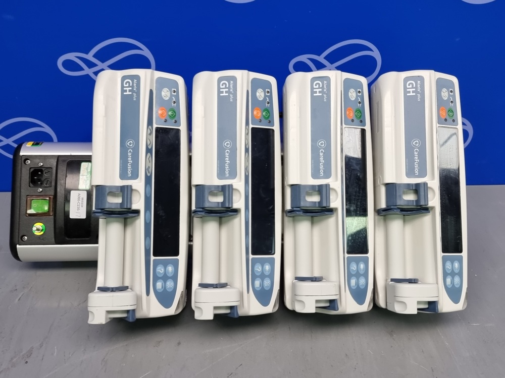 4 x Alaris Plus GH Syringe Driver on Alaris Docking Station