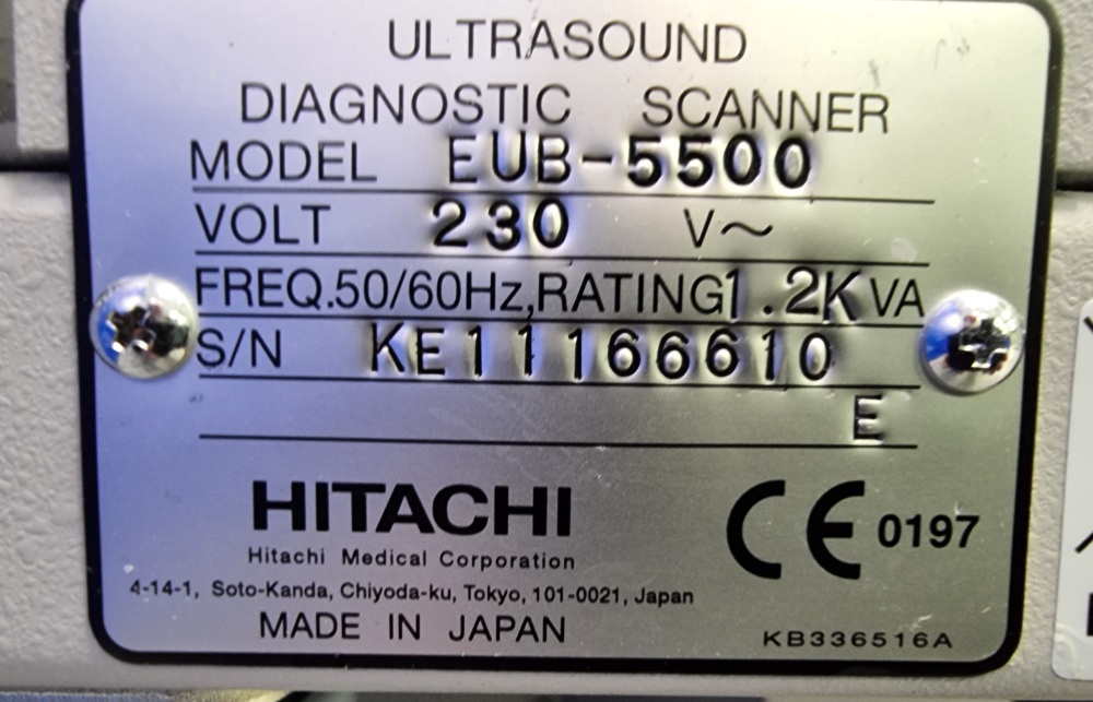 Hitachi EUB-5500 Ultrasound Scanner