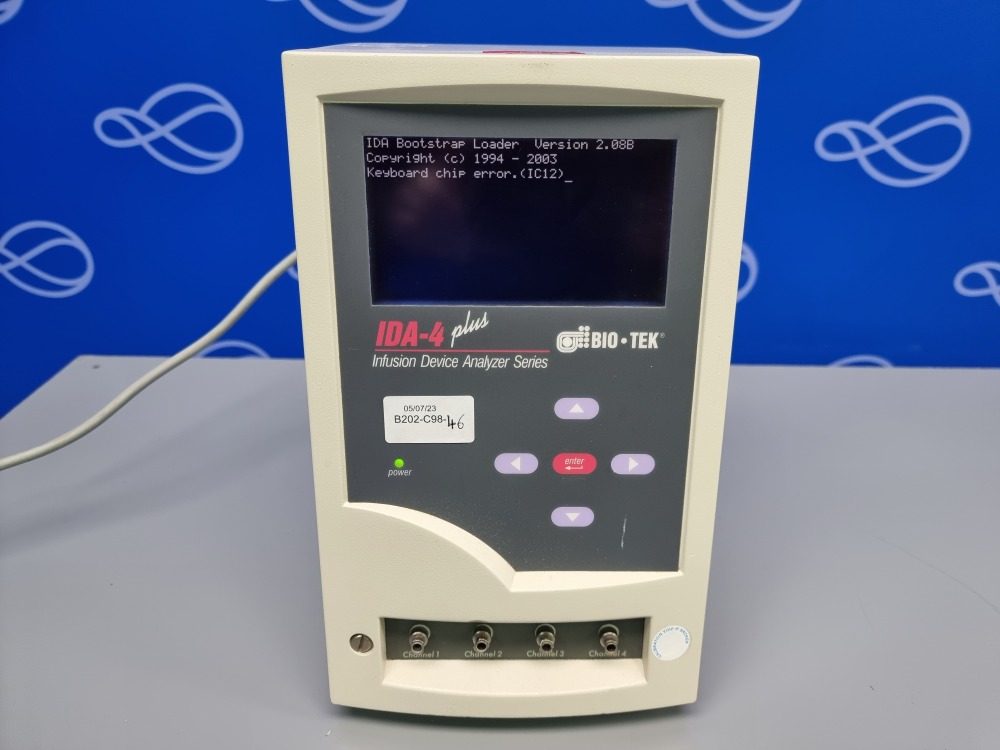 Bio-Tek IDA 4 Plus Infusion Device Analyser (Error Displayed)