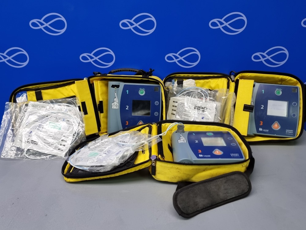 3 x Laerdal Heartstart FR2 Defibrillator