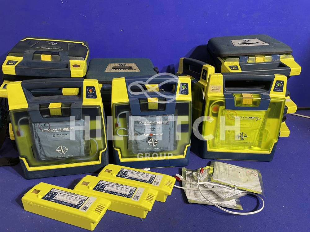 7 x Cardiac Science Powerheart AED G3 & 5 x G3 Pro Defibrillators