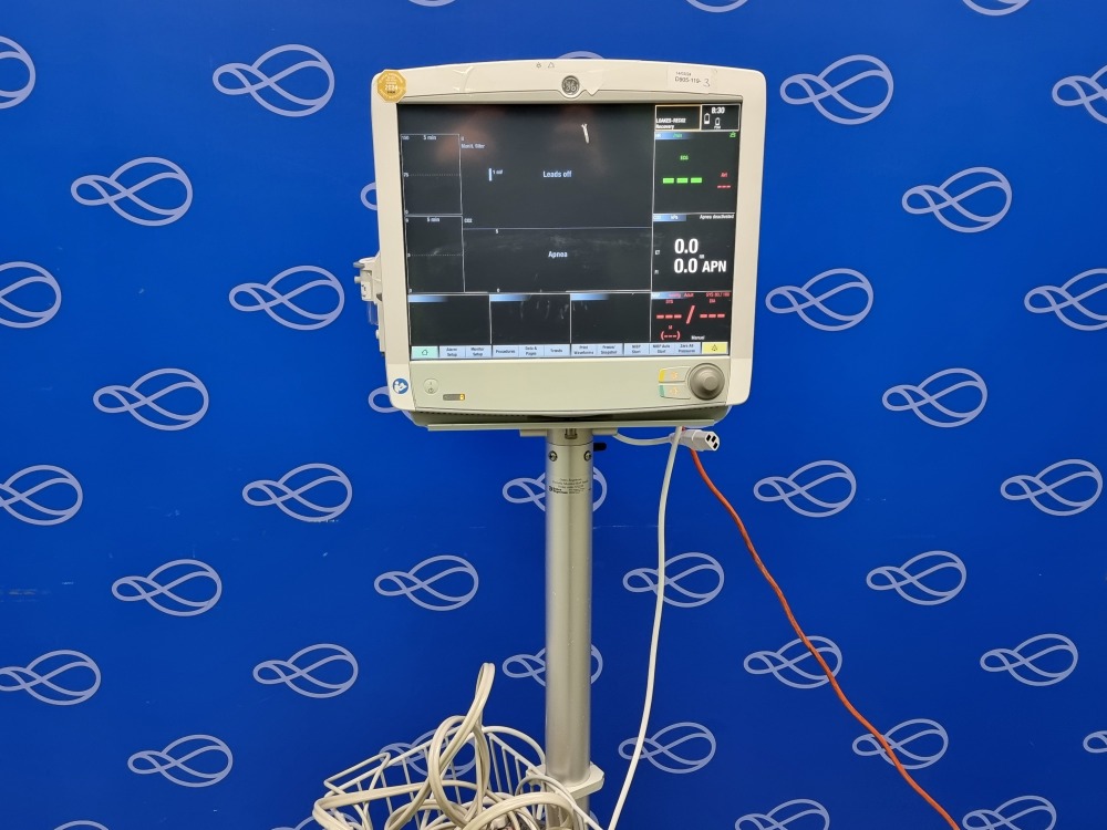 GE Carescape B650 Patient Monitor on Rollstand