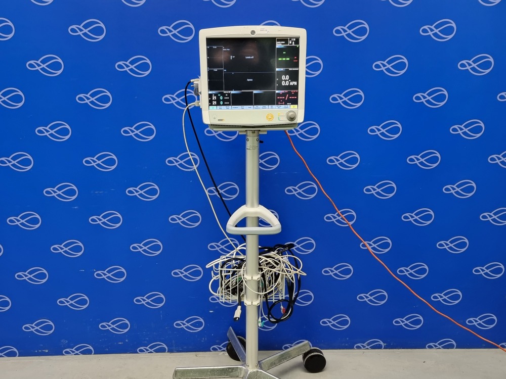GE Carescape B650 Patient Monitor on Rollstand
