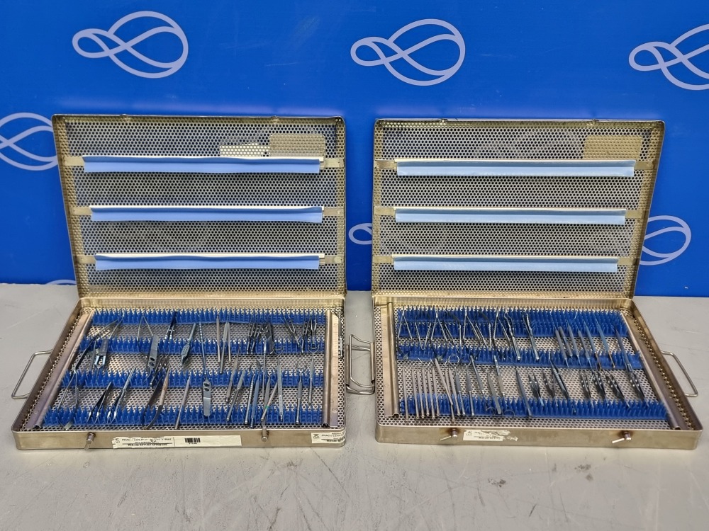 2 x Phaco Lens Extraction Instrument Sets in Tray