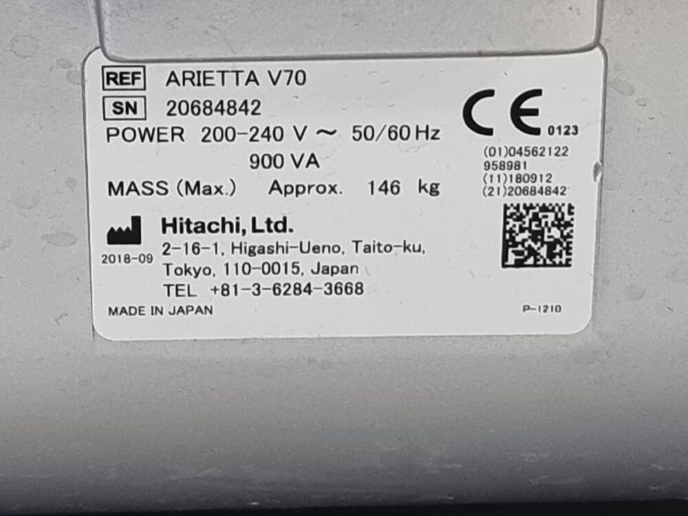 Hitachi Aloka Arietta V70 Ultrasound System