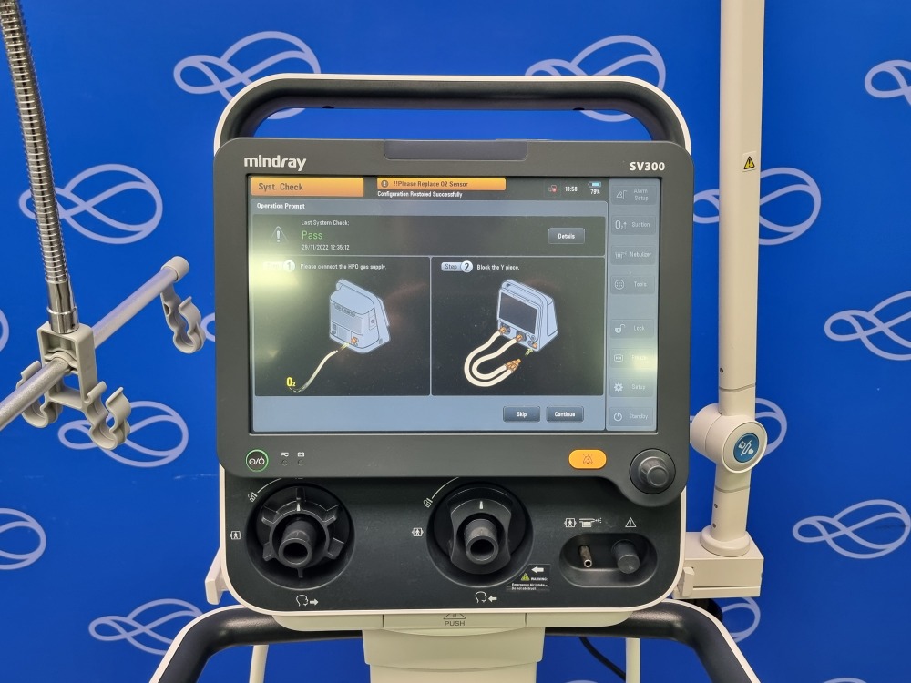 Mindray SV300 Ventilator on Trolley
